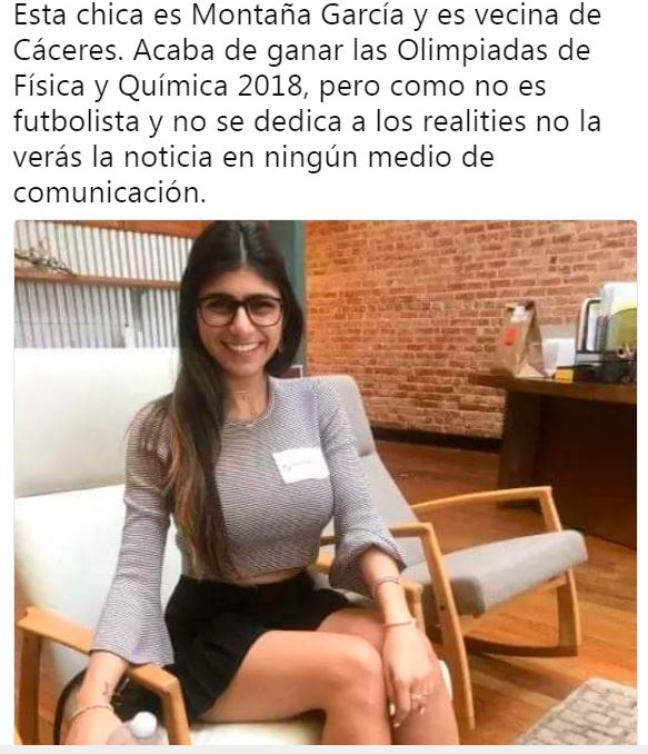 De actriz porno a ‘estudiante ejemplar’; Mia Khalifa destaca en redes ...
