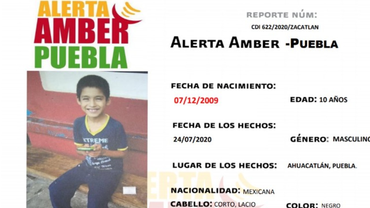 Activan Alerta Amber por menor extraviado en Ahuacatlán | Telediario México