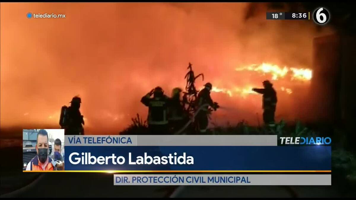Trabajan para sofocar incendio en La Resurrección de Puebla| Telediario ...