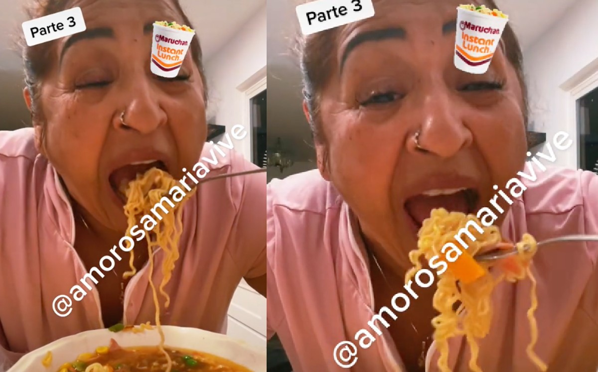 Amorosa María se hizo viral en TikTok por su forma de comer| Telediario México