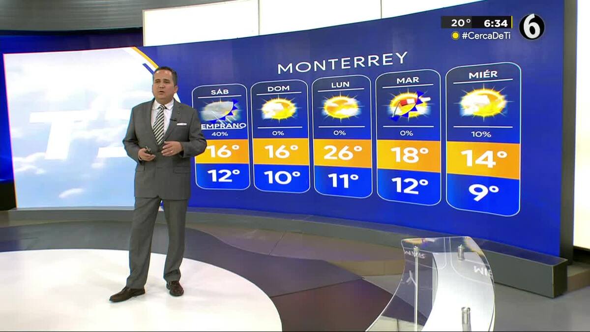 Clima en Monterrey hoy viernes 11 de noviembre| Telediario México