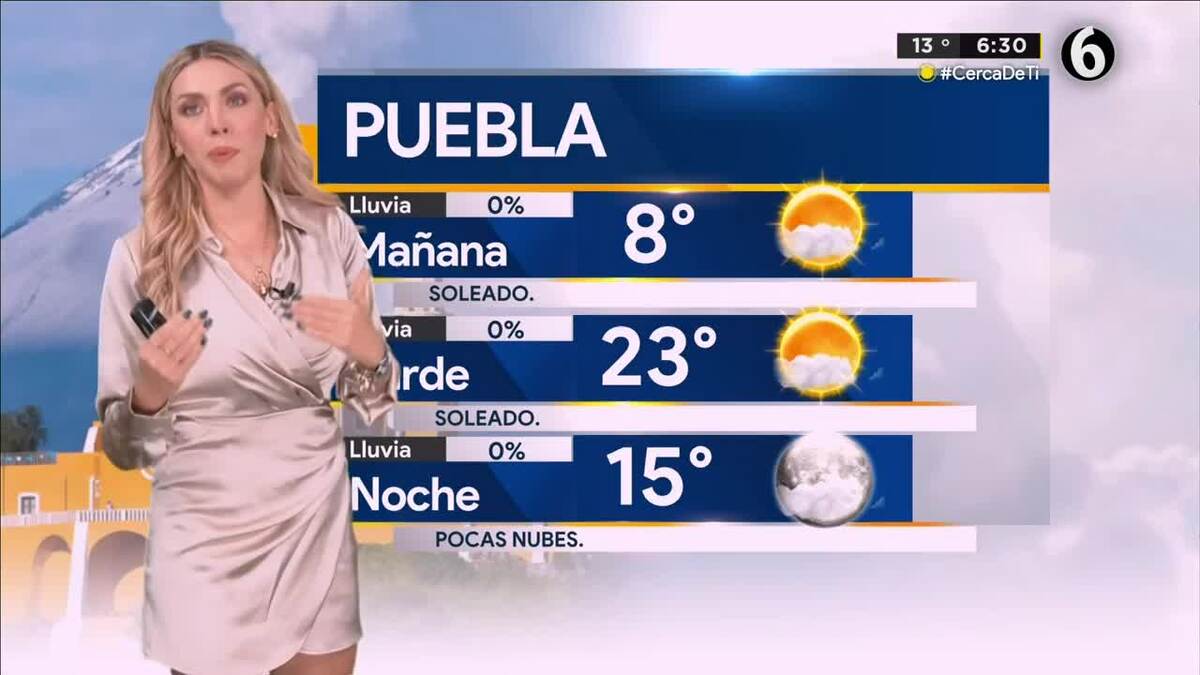 Clima en Puebla HOY 11 de noviembre 2022| Telediario México