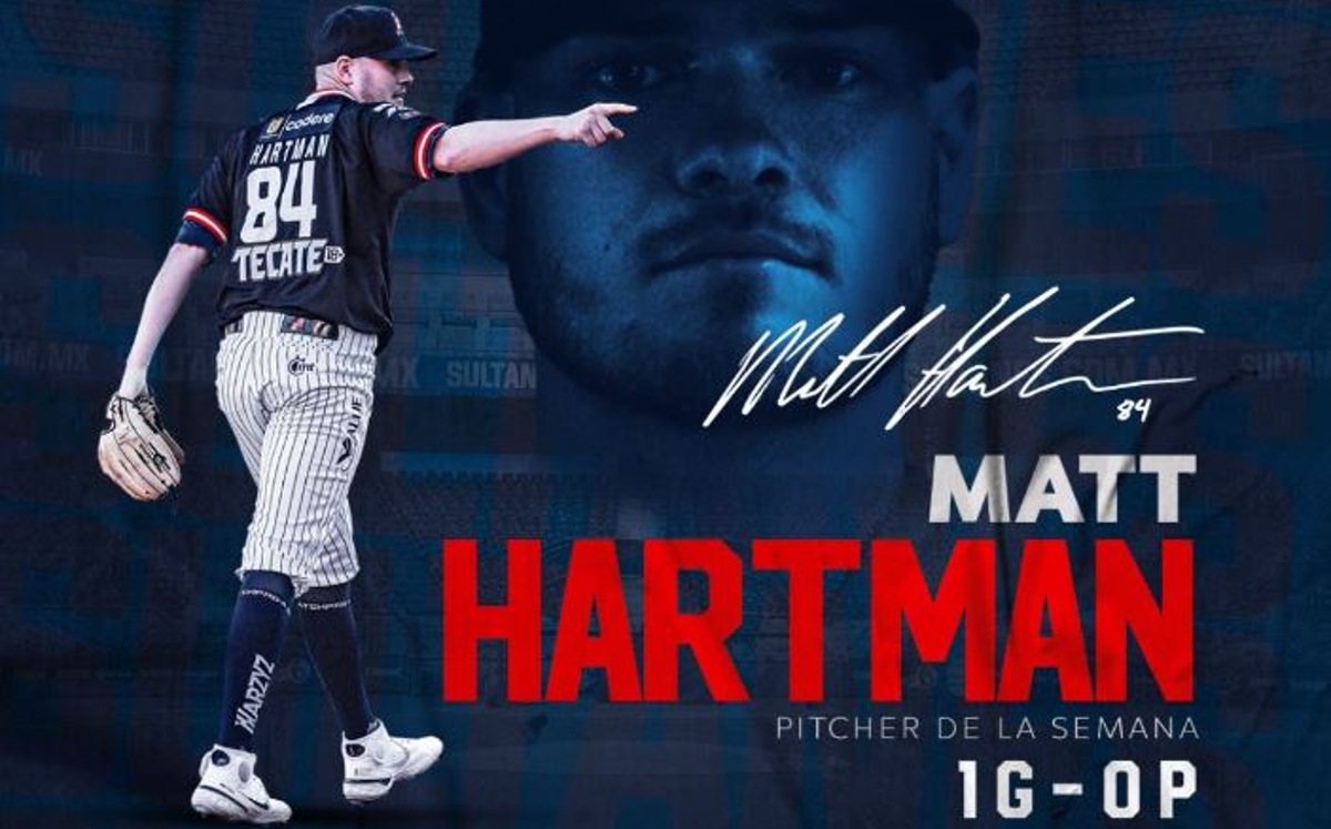 Matt Hartman, de Sultanes, es el pitcher de la semana en Liga Pacífico ...