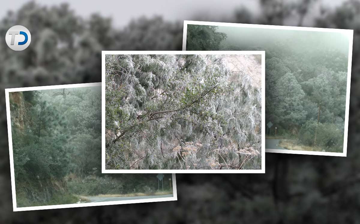 Nuevo León. Iturbide se cubre de aguanieve tras bajas temperaturas ...