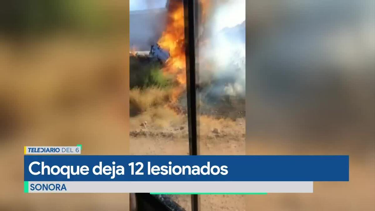 Sonora. Choque deja 12 lesionados| Telediario México