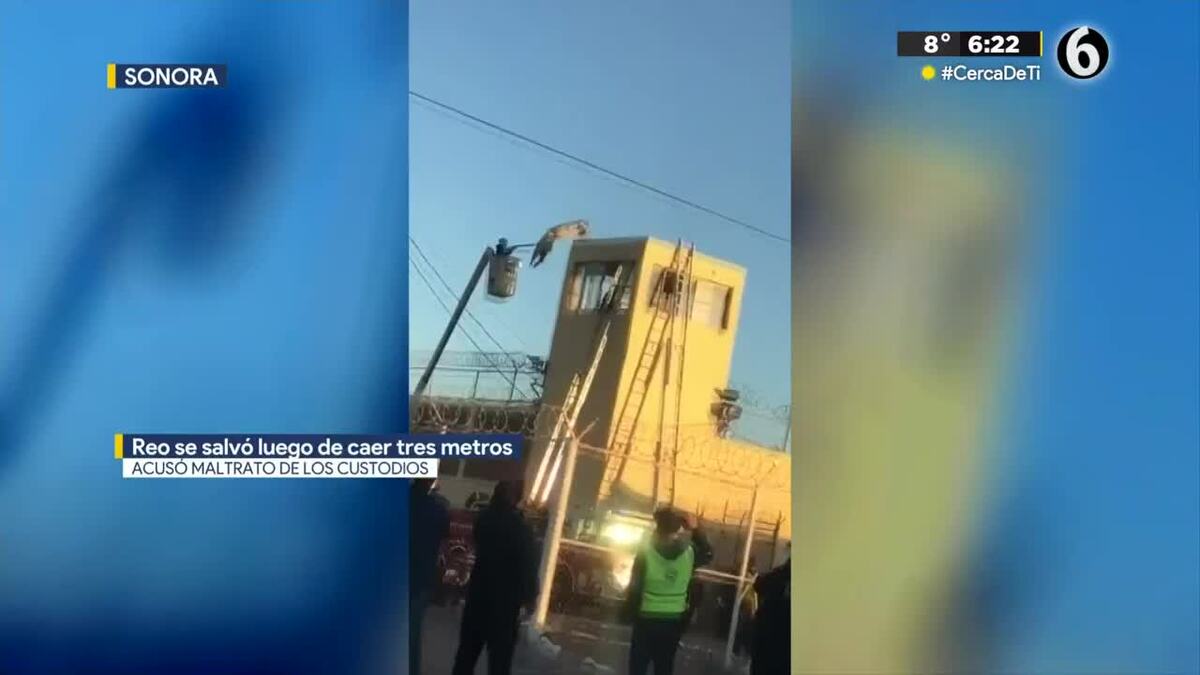 Reo se lanza de torre en Penal De Agua Prieta| Telediario México