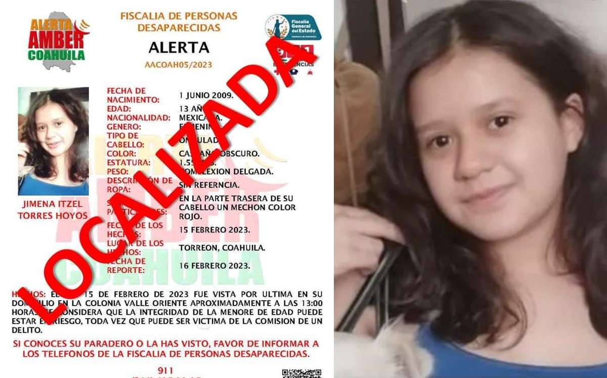 Localizan con vida a Jimena Itzel Torres en Nuevo León| Telediario México