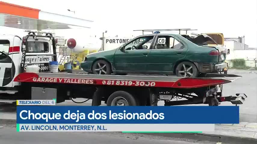 Choque deja dos lesionados en Monterrey| Telediario México