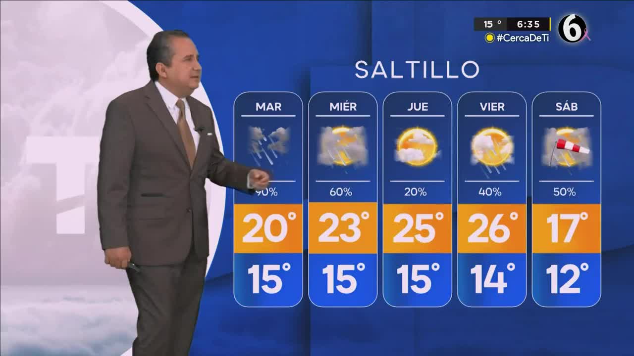 Pronóstico del tiempo para Saltillo, 09 de octubre de 2023| Telediario ...