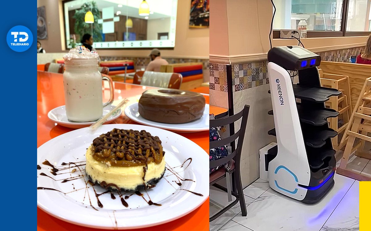 Robot en cafetería Gaby de Monterrey sorprende a clientes | VIDEO ...