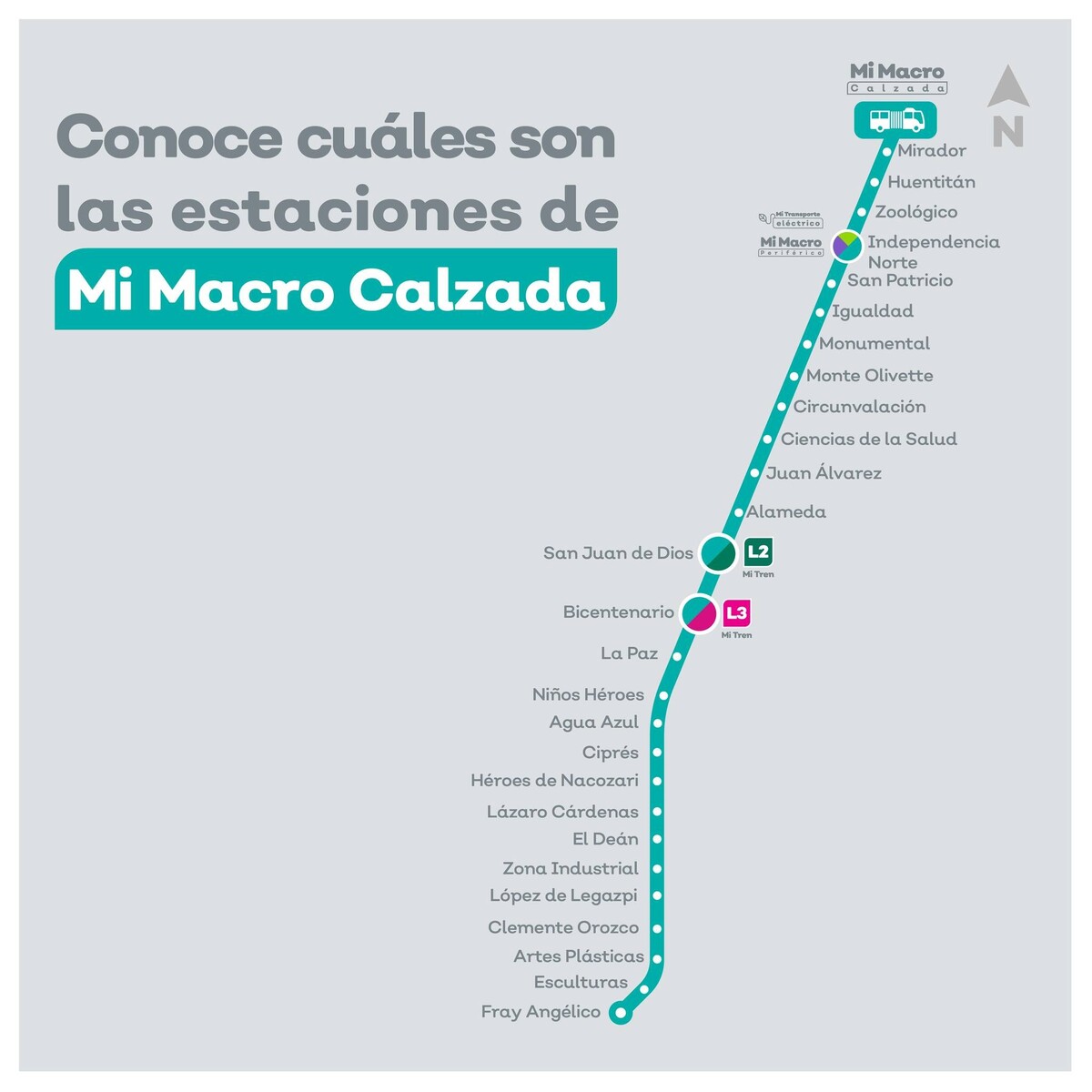 Ruta Mi Macro Calzada, Guadalajara | Transbordos y estaciones ...